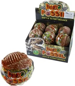 Skákací míček Dino Fossil pěnový / Hračka / 6,5 cm / od 3 let