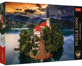 Trefl Puzzle Premium Plus - Photo Odyssey:Jezero Bled, Slovinsko 1000dílků 68,3x48cm v krabici 40x27cm