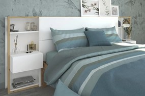 Aldo Manželská postel s úložným prostorem Stamp white large