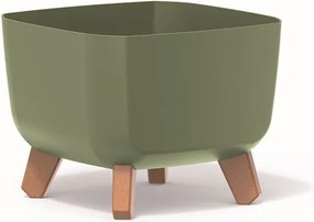 PRO Květináč GRACIA SQUARE 29cm zemitě zelený