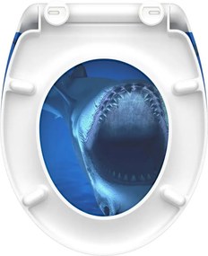 Eisl Sanitär WC prkénko Duroplast Soft Close Blue Shark 82371
