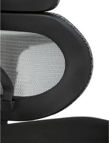 Ergonomická kancelářská židle LEXON - šedá síťovina