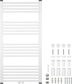 Koupelnový radiátor 637 W, bílá, 60 x 120 cm