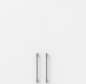 Skříň Modulo 89 x 40 x 221,5 cm, dveře dřevo, dub sonoma / bílá