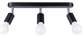 Sollux Lighting Stropní svítidlo FORNES 3 černé