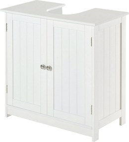 HOMCOM Koupelnová skříňka pod umyvadlo 60x30x60cm Bílá | Aosom