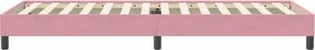 Postel Box Spring bez matrace růžová 80x220 cm samet 3315854