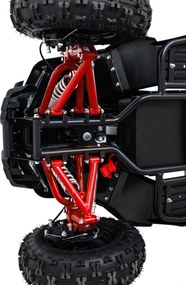 Ramiz Čtyřkolka na baterie E-STAR červená 35 km/h + motor 1000W + nafukovací kola + nastavení sedadla