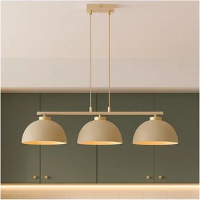 Brilagi - Lustr na lanku MOON 3xE27/60W/230V béžová/zlatá