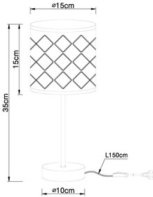 Globo 15229T - Stolní lampa CLARKE 1xE14/40W/230V