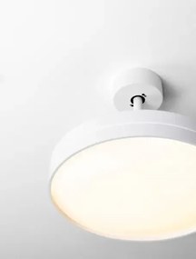 LED bílé designové stropní svítidlo Nevma s dálkovým ovládáním