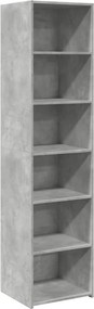 Skříň highboard betonově šedá 45 x 41 x 185 cm kompozitní dřevo 3281676