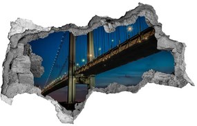 Wallmuralia Fototapeta díra na zeď 3D Brooklynský most 95x73 cm