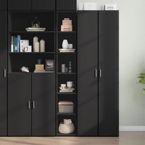 Skříň highboard černá 30 x 41 x 185 cm kompozitní dřevo