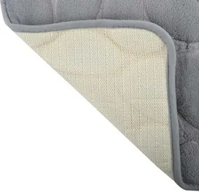 MSV PEBBLES koupelnová předložka 40 x 60 cm šedá / Polyester, PU pěna