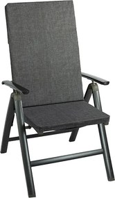 Bellatex Sedák na zahradní židli Šedá 47x115 cm