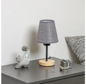 Brilagi - Stolní lampa NUBILA WOOD 1xE27/25W/230V dub/šedá