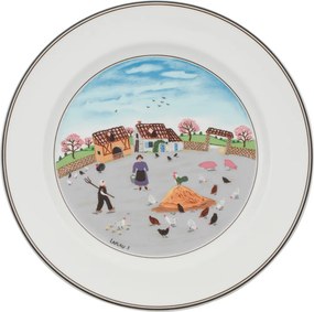 Villeroy&Boch Villeroy & Boch Design Naif jídelní talíř slepičí dvorek 27,1 cm