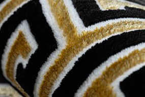 Dywany Łuszczów Kusový koberec Gloss 6776 86 greek black/gold Rozměry koberců: 80x150