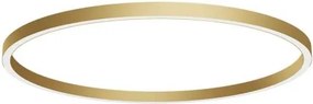 Arelux AM03WW SGD Xambit, zlaté stropní/závěsné kruhové svítidlo, 75W LED 3000K, prům. 120cm