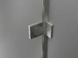 Mexen Lunar T, sklápěcí sprchový kout levý 130 x 80 cm, 8mm čiré sklo, ocelový profil, 834T-130-080-97-00-L