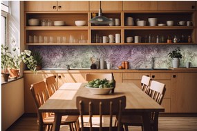 DIMEX | Fototapeta do kuchyně Textura staré betonové zdi KI-420-261 | 420 x 60 cm | šedá, fialová