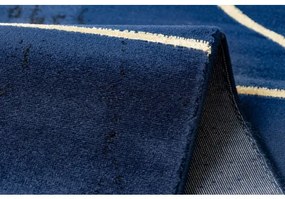 koberec EMERALD výhradní 1012 glamour, stylový geometrický tmavě modr velikost 200x290 cm | krásné koberce cz