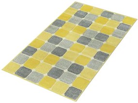Koberce Breno Kusový koberec PORTLAND 172/RT4J, Žlutá, Vícebarevné, 67 x 120 cm