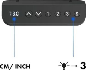 Elektrický stůl ER-400B / Výškově nastavitelný stůl / elektrická regul