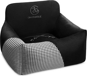 OH Charlie Autosedačka pro psy a kočky Finessa Modern Black Velikost: M