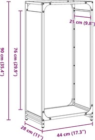 vidaXL Stojan na palivové dřevo Ocel válcovaná za studena [864208] Barva: antracitová