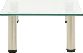 TV stolek průhledný 40 x 35 x 17 cm tvrzené sklo 322760