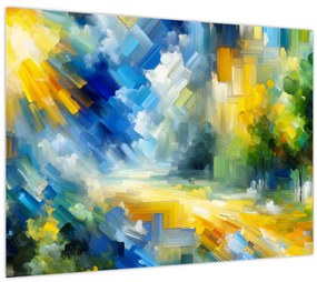 Obraz - Abstraktní slunečný den (70x50 cm)