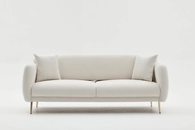 HANAH HOME Třímístná pohovka SIMENA krémová 210 cm 825BLC2837