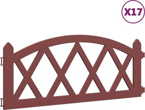 Travní lem 17 ks červený 10 m PP 318296