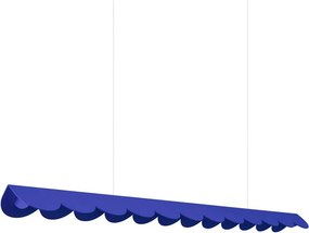 Tmavě modré hliníkové LED závěsné svítidlo BISCUIT – Thoro