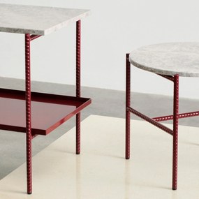 HAY Rebar Side Table, Ø45x40, Beige Marble