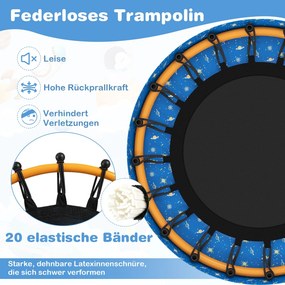 Costway Φ71 cm dětská trampolína s rukojetí a krytem okraje mini