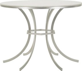 Designový jídelní stůl Nagendra 100 cm stříbrný
