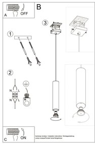 Sollux SL.1204 - Lustr na lanku LAGOS 1xGU10/10W/230V chrom