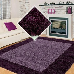 Kusový koberec Life Shaggy 1503 lila (Varianta: 80 x 150  cm)
