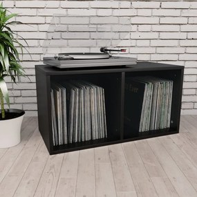 Úložný box na LP desky dřevotříska Dekorhome Šedá