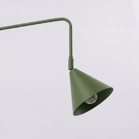 Sollux Lighting Nástěnné svítidlo NOX 2 olivově zelené s vypínačem