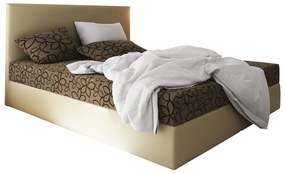 Manželská postel Boxspring 180 cm Lilac (vzor + béžová) (s matrací a úložným prostorem). 1046658