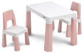 Dětský set stoleček se 2 křesílky Toyz MONTI pink Barva: Růžová