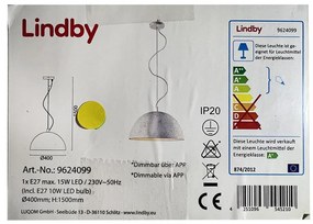 Lindby | Lindby - LED RGB Stmívatelný lustr na lanku CAROLLE LED/10W/230V | LW0896