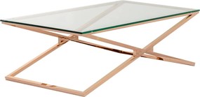 Stolek Flavio rose gold 130x70x41cm