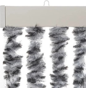 vidaXL Závěs proti hmyzu 100 x 200 cm žinylka [377336] Barva: Světle šedá a bílá