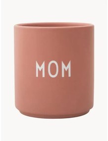 Designový pohárek's nápisem na přední a zadní straně Favourite MOM/LOVE