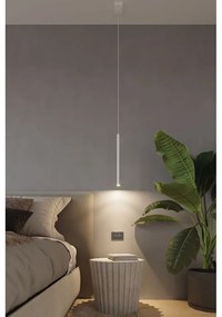 Bílé závěsné svítidlo Nice Lamps Fideus Single